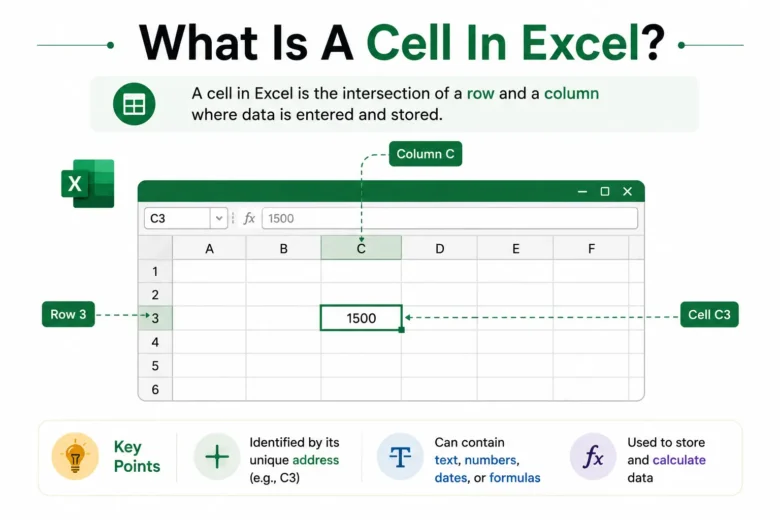 What Is a Cell in Excel? Meaning, Types & Uses Explained